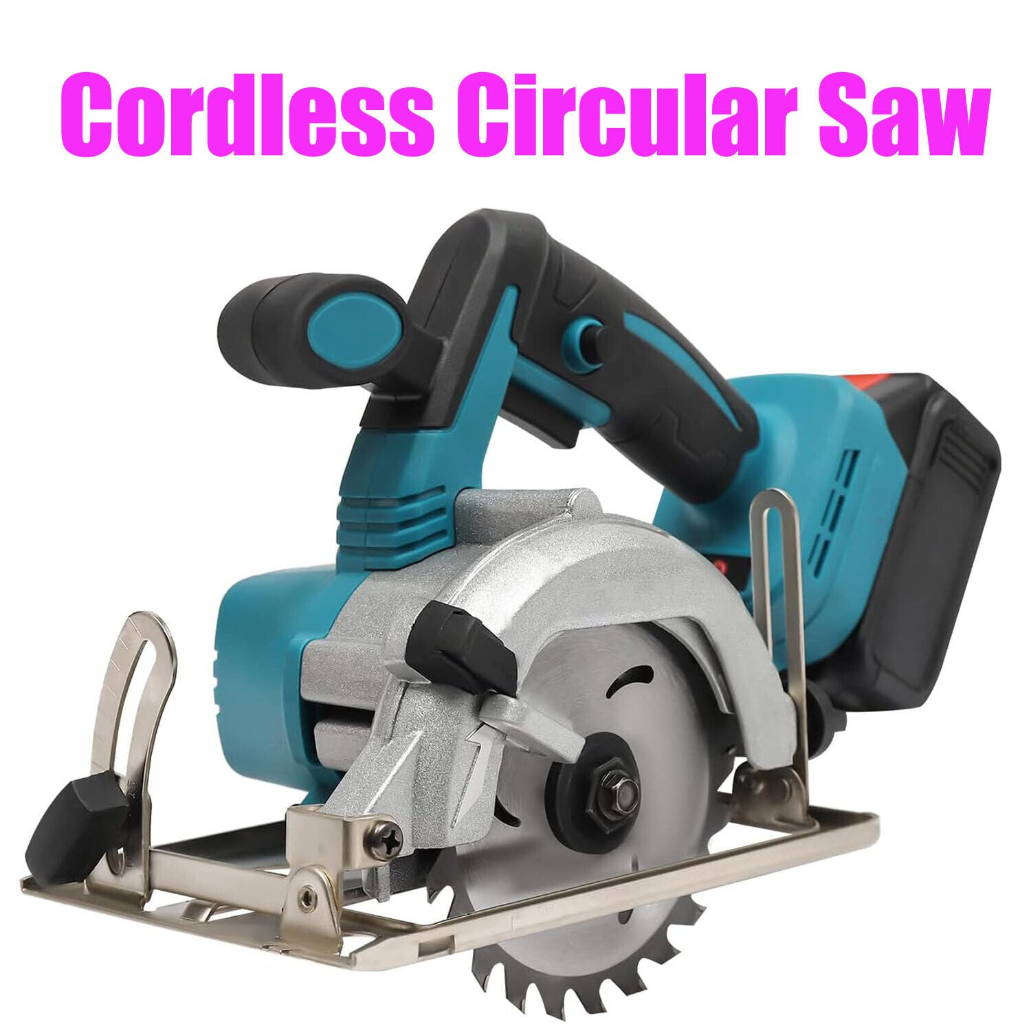 125mm Cordless Circular Saw 7'' Brushless Tool & Lithium Battery & Saw ...